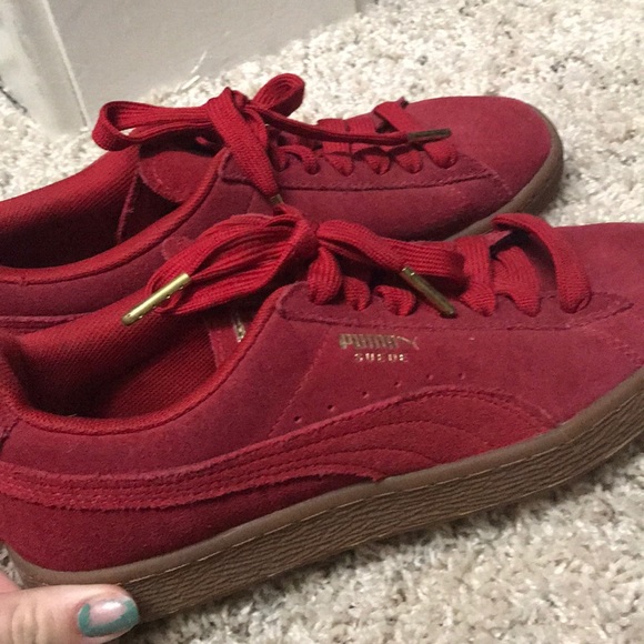 Puma | Shoes | All Red Puma Sneakers W75 | Poshmark